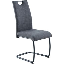 Hela Freischwinger &raquo;FLORENZ&laquo; () 1 Stk.Rundrohrgestell Matching Colour, gepolstert, mit Griff grau Metall, Polyester, Stoff B/H/T: 43cm x 97,5cm x 61cm
