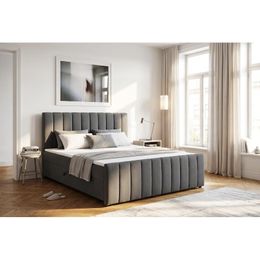 OTTO home Boxbett &raquo;YANNA, Polsterbett mit Bettkasten, inkl. Taschenfederkernmatratze H3&laquo; mit Kaltschaumtopper, Chenille-Bezug, Liegefl&auml;che 180x200 cm 
