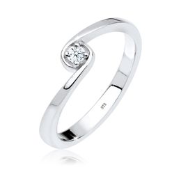 Elli DIAMONDS Ring 925 Sterling Silber Verlobungsring in Wei&szlig; | Gr.: 56