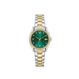 Lacoste Damen Quarzuhr &raquo;Lacoste PARISIENNE&laquo; Armbanduhr, Damenuhr, Edelstahlarmband, analog, Glaskristalle gold Einheitsgr&ouml;&szlig;e