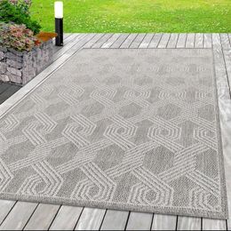 Ayyildiz Teppiche Outdoorteppich &raquo;ARUBA 4904, auch als L&auml;ufer&laquo; rechteckig 6 mm H&ouml;he Pflegeleicht, Modern, In- und Outdoor geeignet grau Polypropylen B : 240cm 1 Stk., 