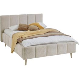 meise.m&ouml;bel Polsterbett &raquo;Polsterbett Alva&laquo; beige Liegefl&auml;che L&auml;nge B: 200cm x 140cm, Stoffbezug Farbe: cream,Liegegr&ouml;&szlig;e: 140x200cm,ohne Lattenroste, 