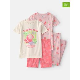 carter's 2er-Set: Pyjamas in Rosa/ Creme - 61% | Gr&ouml;&szlig;e 116 | Kinder-waesche