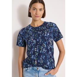 Cecil Damen T-Shirt, bunt, Gr. XL, gemustert, Web, 100% Baumwolle, Shirts, aus reiner Baumwolle