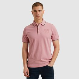 PME-Legend Pme Legend Herren PME LEGEND Poloshirt &raquo;Short sleeve polo stretch pique package&laquo; mit Schriftzug rosa 4XL