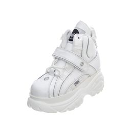 Buffalo Sportlicher Schn&uuml;rschuh 'Leather 1348-14 Boots' Damen Gr&ouml;&szlig;e 40 wei&szlig; Sommerschuhe