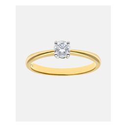 Diamant L'&eacute;ternel Ring aus 375 Gelbgold mit 0.25 Karat Diamant | Gr.: 58