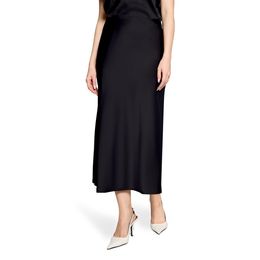 Vera Mont Damen Maxirock "Damen wadenlang", schwarz, Gr. 44, Satin, Obermaterial: 100% Polyester, R&ouml;cke, Material