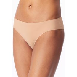 Schiesser Damen Slip "Invisible Soft", Gr. 42, beige, Single Jersey, Obermaterial: 70% Polyamid, 30% Elasthan, Unterhosen, mit moderner Form mit