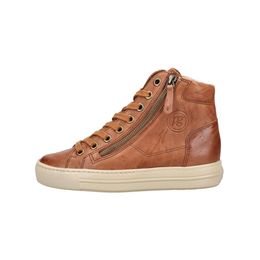 Paul Green Damen Sneaker "Paul Green Sneaker Leder", Gr. 42cognac, Leder, Schuhe