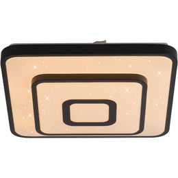 JUST LIGHT LED Deckenleuchte &raquo;TURANUS&laquo; LED-Board 1 Stk. Warmwei&szlig; Starry-Cover 1, H: 7,5cm, 1 Stk.