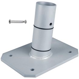 Windhager Pfostentr&auml;ger &raquo;Terrassenhalterung Premium, Zubeh&ouml;r f&uuml;r Sonnensegel&laquo; 1 Stk. tlg. Halterung f&uuml;r Segel, einfache Montage, silber silber Metall B/H/T: 