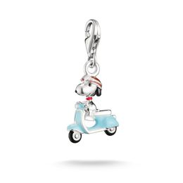 Thomas Sabo Damen Thomas Sabo Charm-Einh&auml;nger &raquo;Thomas Sabo x Peanuts Snoopy auf der Vespa Charm - Original&laquo; Emaille Einheitsgr&ouml;&szlig;e