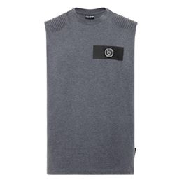 Plein Sport Herren T-Shirt "Rundhals-T-Shirt", grau, Gr. XXL, Obermaterial: 100% Baumwolle, Shirts