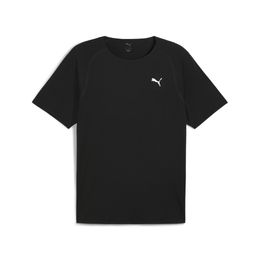 Puma Herren Trainingsshirt "CLOUDSPUN Running-T-Shirt Herren", schwarz, Gr. S, Obermaterial: 94% Polyester, 6% Elasthan, Shirts