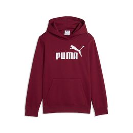 Puma Kinder Hoodie "ESS No. 1 Logo Fleece-Hoodie M&auml;dchen", rot, Gr. 176, Obermaterial: 66% Baumwolle, 34% Polyester. Kapuzenfutter: 100% Baumwolle.
