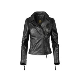 Apple of Eden Damen Lederjacke "Apple of Eden Lederjacke AOE-129", schwarz, Gr. 40, uni, Obermaterial: 100% Lammleder LEL. Futter: 100% Polyester