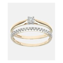 Diamant L'&eacute;ternel Ring aus 375 Gelbgold mit 0.25 Karat Diamant | Gr.: 58