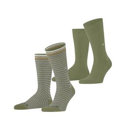 Burlington Herren Socken &raquo;Everyday Stripe&laquo; 2 Paar, Einheitsgr&ouml;&szlig;e 40-46, gestreift und unifarben 40-46