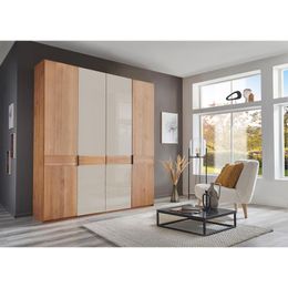 Wiemann Kleiderschrank &raquo;Cardiff, Massivholzt&uuml;ren in Kombination mit Glas- oder Spiegelt&uuml;ren&laquo; 4 Breiten, 2 H&ouml;hen 216/236cm ausw&auml;hlbar, hochwertiges 