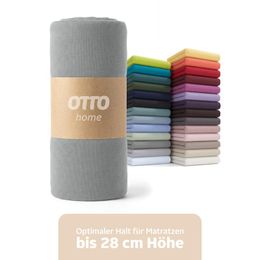 OTTO home Spannbettlaken &raquo;BLACKBERRY in BASIC und PREMIUM Qualit&auml;t, 100% Baumwolle&laquo; f&uuml;r hohe Matratzen bis 28 cm, Bettlaken, Spannbetttuch, Boxspring 