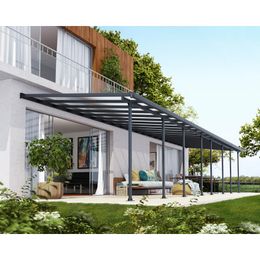 Terrassendach &raquo;Feria Alu Terrassen&uuml;berdachung&laquo; einfache DIY Montage grau Aluminium, Polycarbonat (PC) B/H/T: 1.092cm x 305cm x 294cm