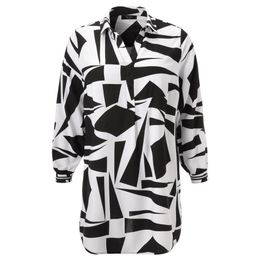 Aniston PLUS Longbluse in wei&szlig;-schwarz | Gr.: 52
