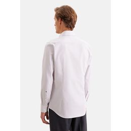 Seidensticker Herren Businesshemd "Schwarze Rose", wei&szlig;, Gr. 42, gestreift, 100% Baumwolle, Hemden, Slim 1/1 Kentkragen Gestreift