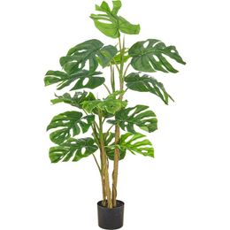 Creativ green Kunstpflanze &raquo;Splitphilodendron&laquo; mit naturgetreuem Blattwerk gr&uuml;n Obermaterial: 100% Kunststoff B/H/L: 120cm, 1 Stk.