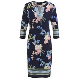Aniston SELECTED Jerseykleid in marine-hellblau-natur-apricot-camel-kiwigr&uuml;n-lachs | Gr.: 38