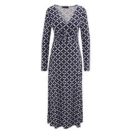 Aniston SELECTED Midikleid in marine-offwhite | Gr.: 40