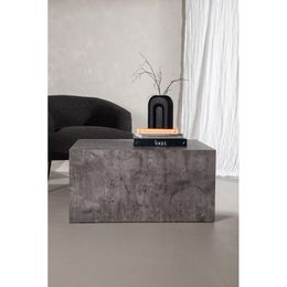 Couchtisch &raquo;York, rechteckiger Couchtisch, modern & vielseitig, 80 &times; 60 cm&laquo; Sofatisch, MDF, rechteckig, kompakt, dekorativ, klar B/H/T: 60cm x 40cm x 