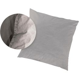 Primera Kissenbez&uuml;ge &raquo;Kissenbez&uuml;ge &raquo;Stone Washed&laquo;, (2 St&uuml;ck)&laquo; mit Stone-Washed Optik grau Renforc&eacute;, Obermaterial: 100% Baumwolle B/L: 40cm x 40cm, 2 Stk., 