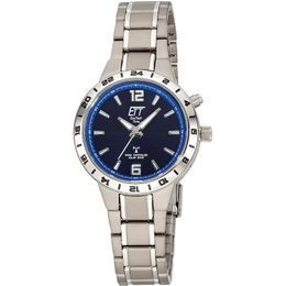 ETT Damen ETT Funkuhr &raquo;Titan Basic&laquo; Armbanduhr, Damenuhr, Solar, Titan grau Einheitsgr&ouml;&szlig;e