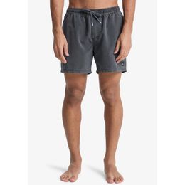 Quiksilver Herren Badeshorts &raquo;EVERYDAY SURFWASH VOLLEY 15&laquo; unifarbenes Design, mit Brandlabel, schnell trocknendes Polyester schwarz XS, N-Gr
