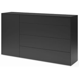 set one by Musterring Kommode &raquo;Riverside&laquo; Grifflos mit Push to Open Funktion, In 3 Farben erh&auml;ltlich schwarz Holzwerkstoff B/H/T: 169cm x 97cm x 42cm,