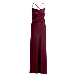 Vera Mont Damen Abendkleid "Damen mit Wasserfallausschnitt", rot, Gr. 44, Obermaterial: 97% Polyester, 3% Elasthan. Futter: 100% Polyester, Kleider