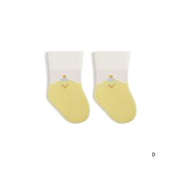 MUNADUNA 5er-Pack Babysocken mit gelber Ente und Streifen | Gr.: 15-17