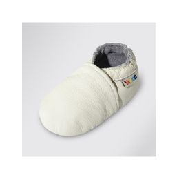 Yalion Lauflern Lederschuh Basic Creme | Gr.: 0-6 Monate