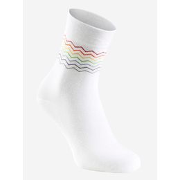 w&auml;schepur W&Auml;SCHEPUR Damen Socken, Gr. 4, wei&szlig;, 80% Baumwolle, 18% Polyamid, 2% Elasthan, Socken