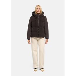 Marikoo Damen Winterjacke "Elidee", braun, Gr. L, Obermaterial: 100% Polyester, Jacken, Winterjacke mit Kapuze und praktischen Rei&szlig;verschlusstaschen