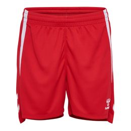 Hummel Sportshorts 'Lead 2.0' Damen Gr&ouml;&szlig;e XS rot / wei&szlig;