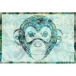 ARCHITECTS PAPER Fototapete &raquo;Atelier 47 Monkey Pattern 1&laquo; orientalisch glatt Vlies, Wand, Schr&auml;ge, Decke bunt Vlies B/L: 4m x 2,7m