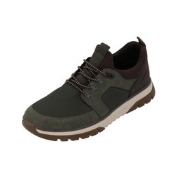 Rieker Schn&uuml;rschuhe 'B9351' Herren Gr&ouml;&szlig;e 45 schoko / dunkelgr&uuml;n