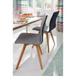 OTTO home Esszimmerstuhl &raquo;Dalea&laquo; (Set) 6 Stk.im 2er, 4er oder 6er-Set, K&uuml;chenstuhl schwarz Kunstleder;weicher Webstoff mit feiner Struktur aus 100% 