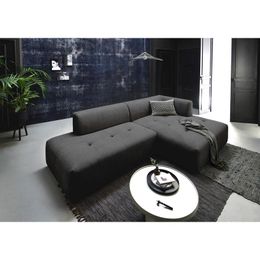 OTTO home 3-Sitzer &raquo;Leonardo&laquo; Ottomane mit XXL-Liegefl&auml;che grau B/H/T: 269cm x 70cm x 153cm, Struktur weich, Ottomane rechts