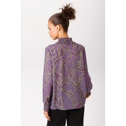 Aniston CASUAL Damen Schlupfbluselavendel, lila, apfelgr&uuml;n, Gr. 44, bedruckt, Cr&ecirc;pe, Obermaterial: 95% Polyester, 5% Elasthan, Blusen, mit