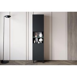 Home Affaire Vitrine &raquo;Phuket, Moderner Wohnschrank mit LED-Beleuchtung und Glasboden&laquo; 1 Stk. tlg. Verstellbare Einlegeb&ouml;den f&uuml;r flexible Aufbewahrung 