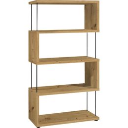 M&auml;usbacher Standregal &raquo;Sticks Regale&laquo; Breite 66 cm braun Holzwerkstoff B/H/T: 66cm x 126cm x 33cm, 4 Stk. offenes Fach