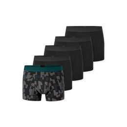 Schiesser Herren Boxershorts "95/5 Multipacks", Gr. 4, wei&szlig;, Single Jersey, Obermaterial: 95% Baumwolle, 5% Elasthan, Unterhosen, ohne Eingriff,